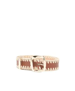 Zimmermann Kaia Woven-trim Belt - Nude