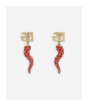 Dolce & Gabbana Dg Logo Embellished Drop Earrings