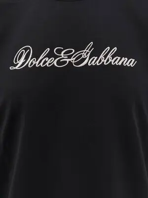 Dolce & Gabbana Logo Embroidered Crewneck T-shirt