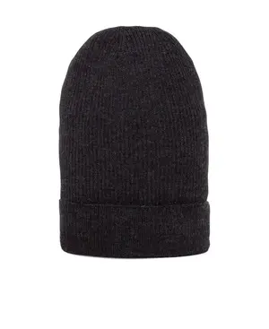 Dolce & Gabbana Ribbed Knit Beanie - Black