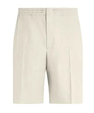 Zegna Straight-hem Knee-length Shorts - White