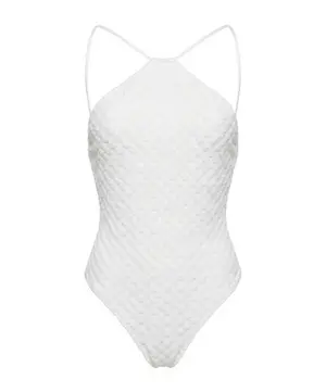 Missoni Open-back Swimsuit - White