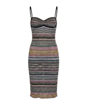 Missoni Sleeveless Striped Knit Dress