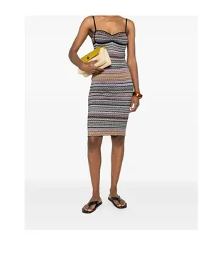 Missoni Sleeveless Striped Knit Dress