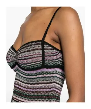 Missoni Sleeveless Striped Knit Dress