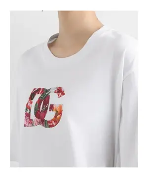 Dolce & Gabbana Dolce Gabbana Floral Logo T-shirt