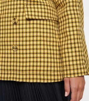 Plan C Houndstooth Wool Blazer