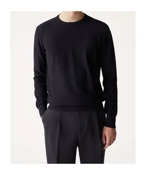 Loro Piana Crewneck Sweater With Ribbed Details
