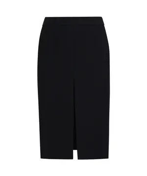 Dolce & Gabbana Front-slit Midi Skirt - Black