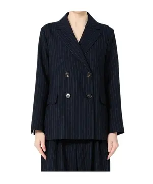 Max Mara Lapel Long-sleeved Suit Jacket - Black