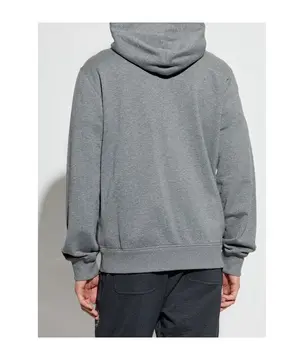 Dolce & Gabbana Dolce Gabbana Logo Plaque Zipped Drawstring Hoodie