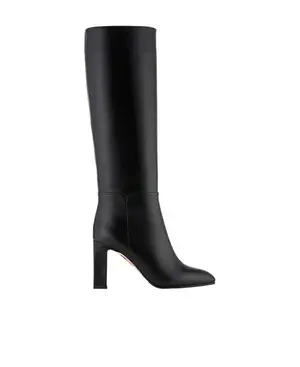 AQUAZZURA Sellier Almond-toe Boots - Black