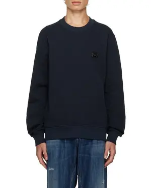 Dolce & Gabbana Dolce Gabbana Logo Plaque Crewneck Sweatshirt