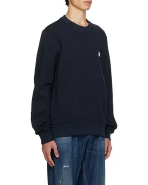 Dolce & Gabbana Dolce Gabbana Logo Plaque Crewneck Sweatshirt