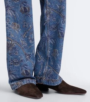 Etro Printed Wide-leg Jeans