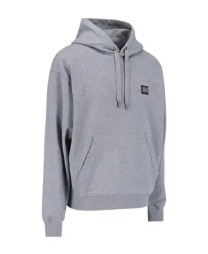 Dolce & Gabbana Dolce Gabbana Logo Plaque Drawstring Hoodie