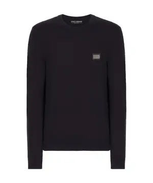 Dolce & Gabbana Dolce Gabbana Dg Essentials Crewneck Knitted Jumper