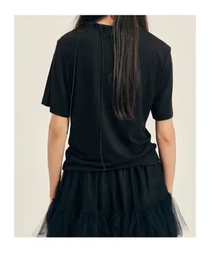 Simone Rocha Cord Neck Easy T-shirt