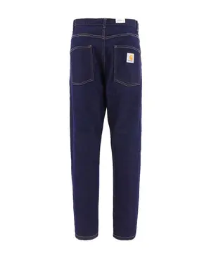 Carhartt Work In Progress Newel Logo Patch Straight-leg Jeans