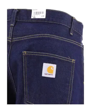 Carhartt Work In Progress Newel Logo Patch Straight-leg Jeans