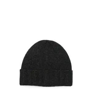 D'ANIELLO Ribbed Knit Beanie Hat