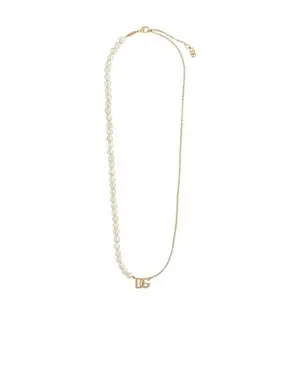 Dolce & Gabbana Dg Logo Pendant Link Necklace