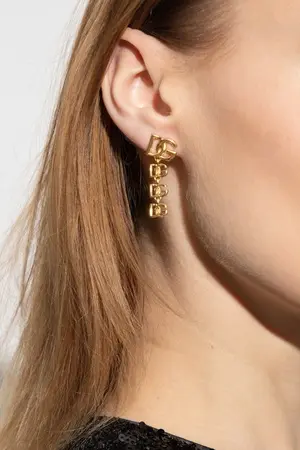 Dolce & Gabbana Dolce Gabbana Logo-plaque Drop Earring
