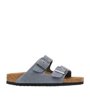 BIRKENSTOCK Arizona Two-strapped Slides - Stone Blue