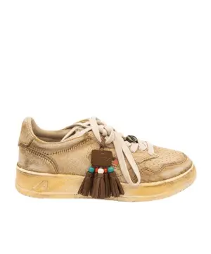 AUTRY Beaded Tassel Sneakers - Beige