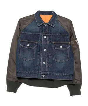 Sacai Zip-pocket Jacket - Blue Green