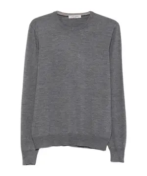 D'ANIELLO Crew-neck Long-sleeve Knit - Gray