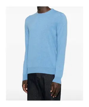 D'ANIELLO Crew Neck Long Sleeve Fine Knit Sweater