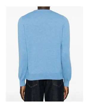 D'ANIELLO Crew Neck Long Sleeve Fine Knit Sweater