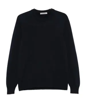 D'ANIELLO Crew-neck Sweater - Navy Blue