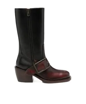 Dries Van Noten Round-toe Boots - Black