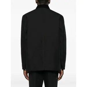 Prada Corduroy-collar Logo-patch Jacket