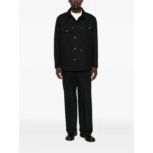 Prada Corduroy-collar Logo-patch Jacket