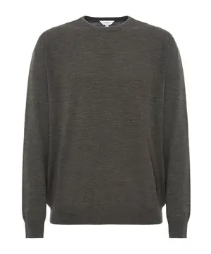 Malo Crewneck Knitted Jumper - Black