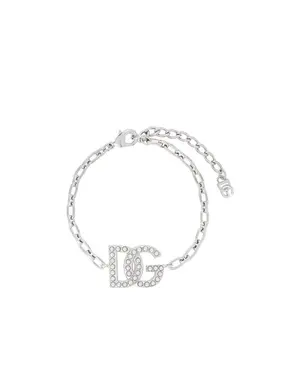 Dolce & Gabbana Dolce Gabbana Dg Logo Link Bracelet - White