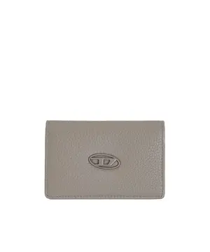 DIESEL® Logo-plaque Cardholder - Grey