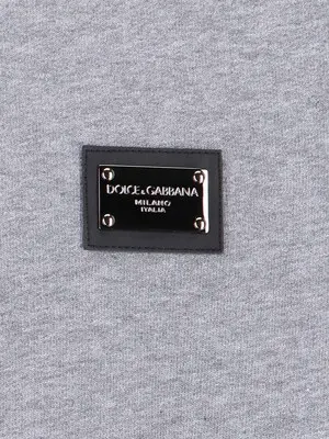 Dolce & Gabbana Dolce Gabbana Logo Plaque Crewneck Sweatshirt