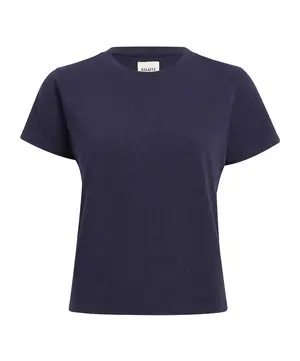 Khaite Short-sleeve Crew-neck T-shirt - Indigo