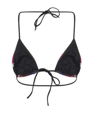Emilio Pucci Iride Print Triangle Bikini Top