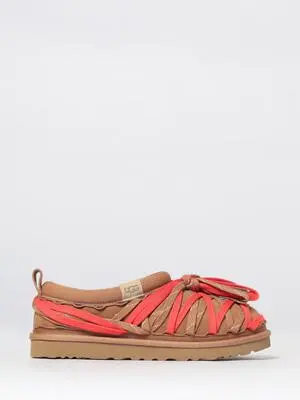 UGG Tasman Lace Suede Sabots - Brown