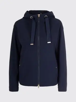 Herno Short Hooded Nylon Windbreaker Jacket With Zip Closure
