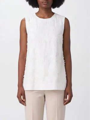 PAROSH Embellished Sleeveless Top