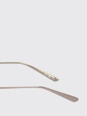 Balenciaga Rectangular Aviator Metal Sunglasses With Monogram Logo - Grey