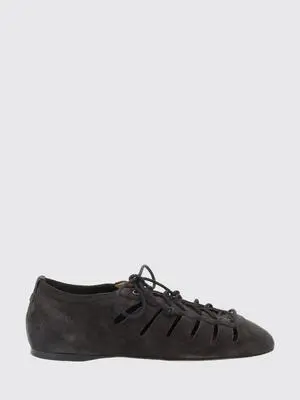 Isabel Marant Étoile Leyza Perforated Suede Ballet Flats - Black