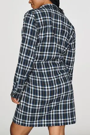 PILCRO Ruched Mi Shirtdress