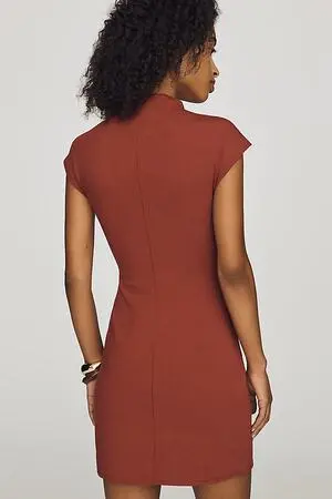 PILCRO Knit Mock-neck Mi Dress